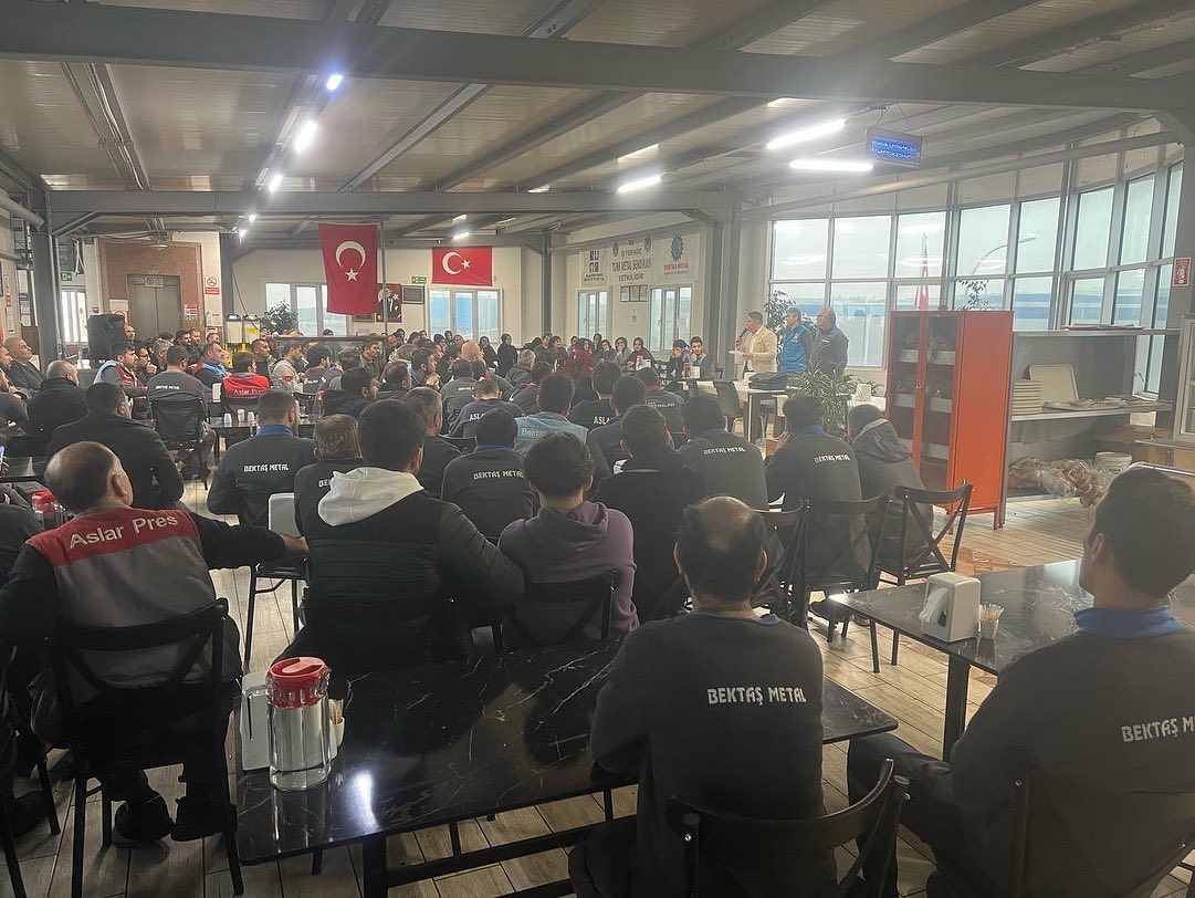ASLAR PRES VE BEKTAŞ METAL İŞYERLERİ İLE ANLAŞMA SAĞLANDI
